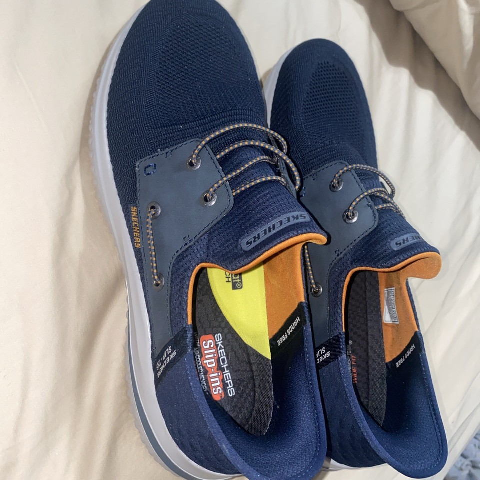Skechers Delson 3.0 Roth Slip Ins Shoes Sneaker Men's Size13 Navy Blue ...