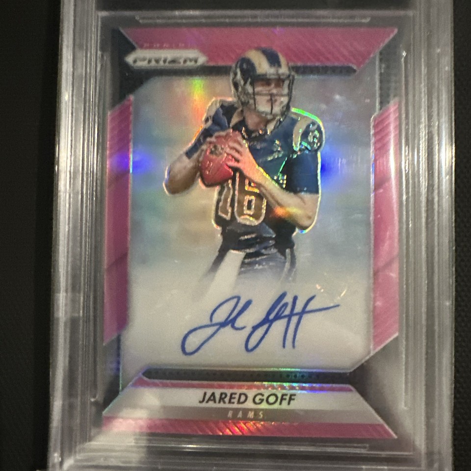2016 Panini Prizm - Rookie Autograph Jared Goff #RA-JGF Pink Prizm (AU ...