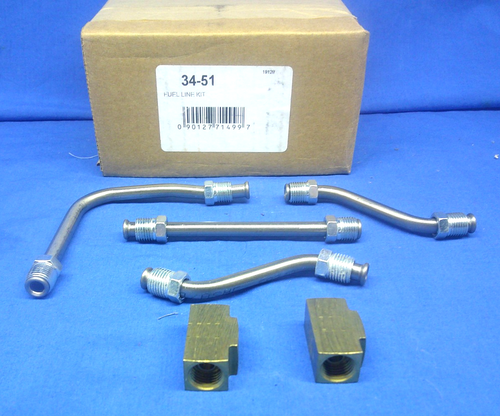 NOS Holley 34-51 Tri Power Carburetor Fuel Line Kit for 3x2 SBC | eBay