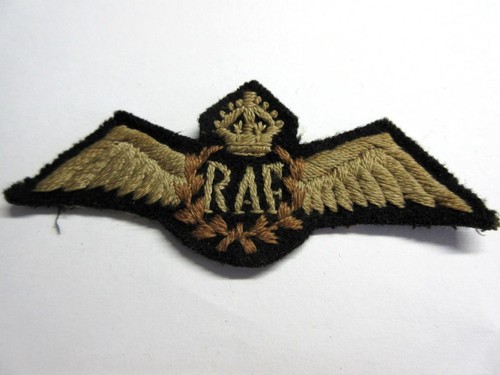 Vintage WW2 RAF Pilots Wings CLOTH PATCH, Badge | eBay UK