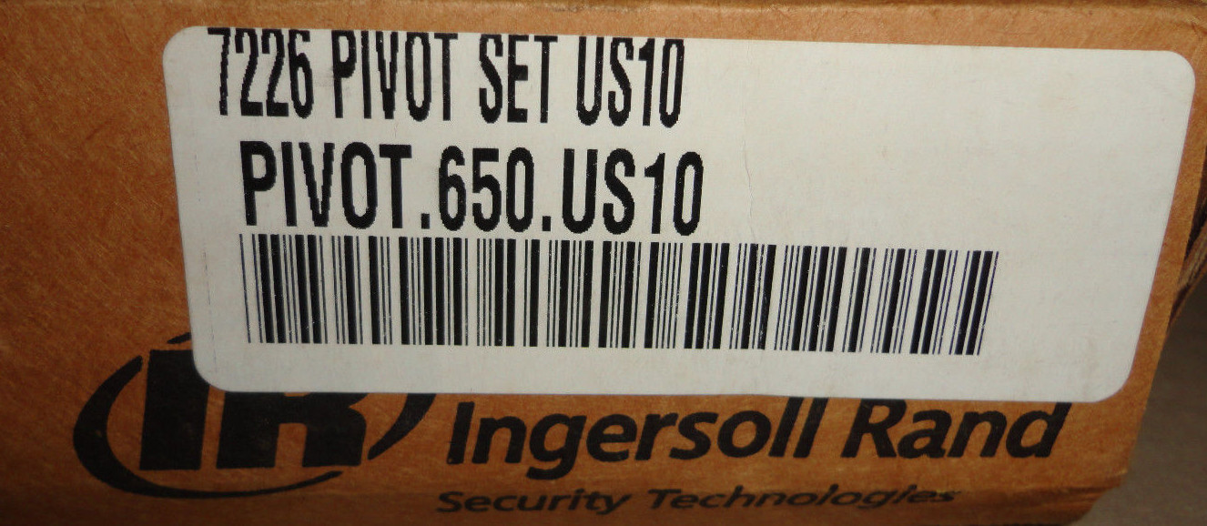 IVES 7226 PIVOT SET US10 PIVOT. 650.US10 INGERSOLL RAND DOOR NEW | eBay
