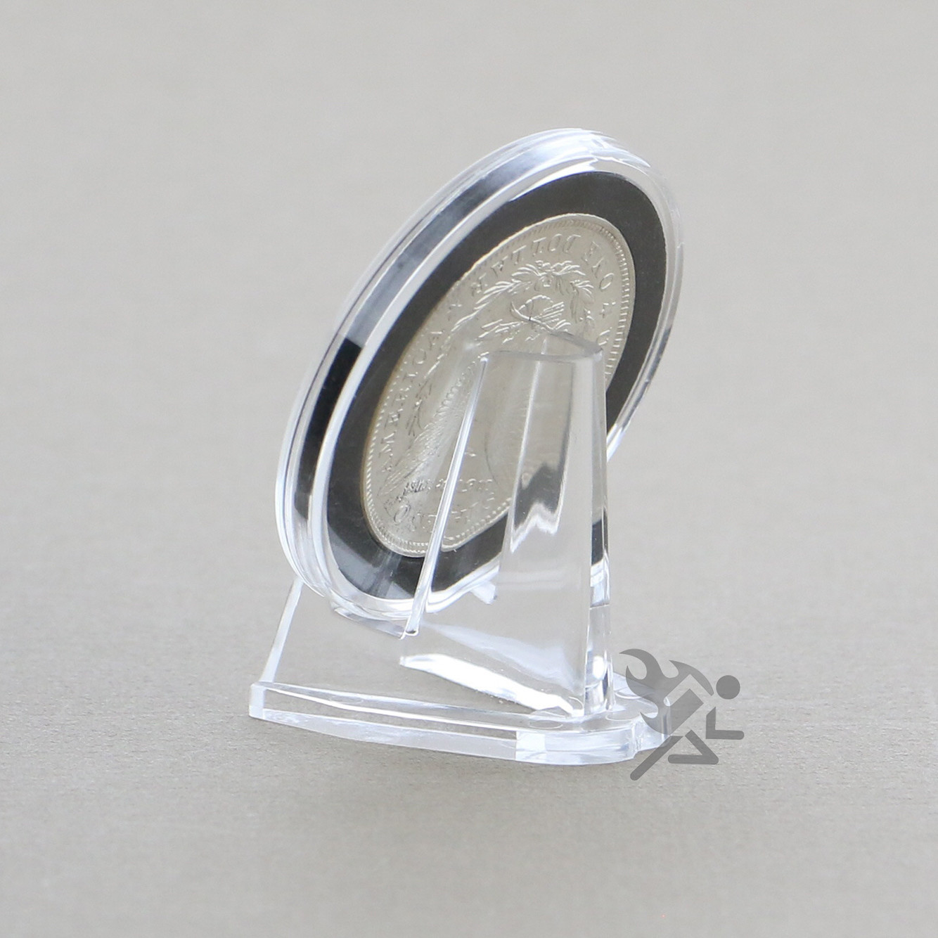 Currency & Coin Slab Display Stand Deluxe Easels with 1/2" Shelf, Clear ...