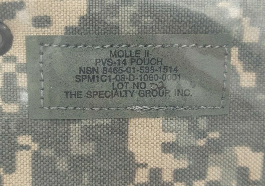 Military PVS-14 Utility Pouch ACU Digital Camo Molle II Airsoft ...