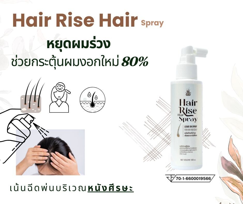 Hair Rise Hair Tonic Spray for Anti Hair Loss and Hair Regrowth 100 ml ...