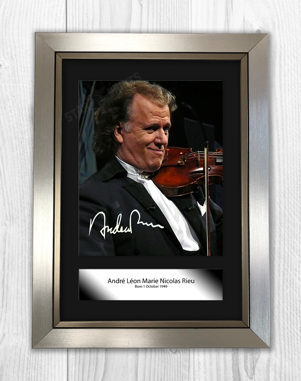 Andre Rieu 1 A4 reproduction signed picture poster with choice of frame ...