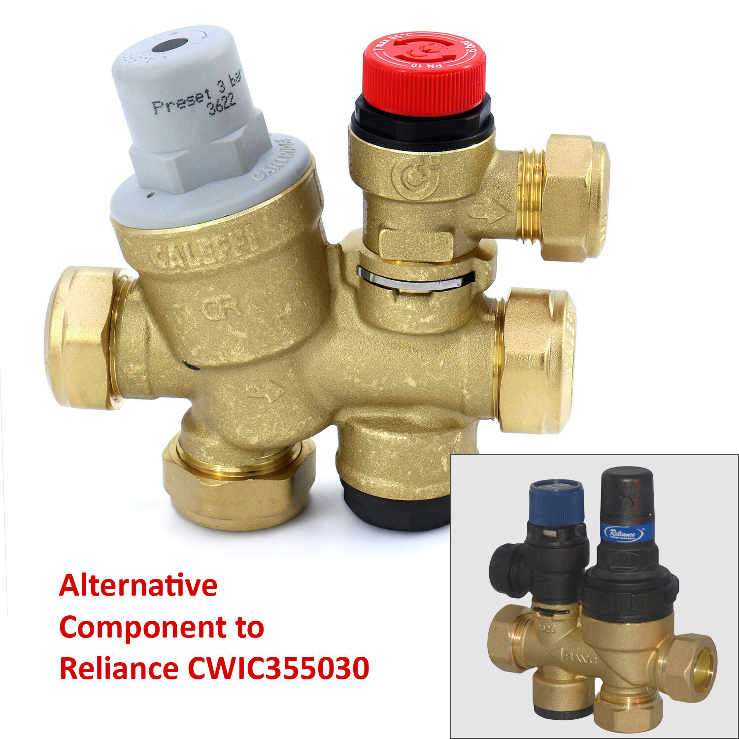 Reliance - 3 Bar Reducing 6 Bar Relief Inlet Control Multibloc Valve ...