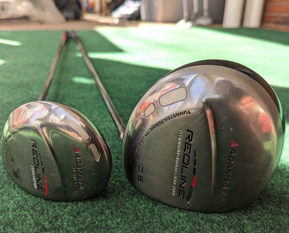 Adams Redline Titanium Golf Clubs Fujikura Set 10.5*Driver&15* Fairway ...