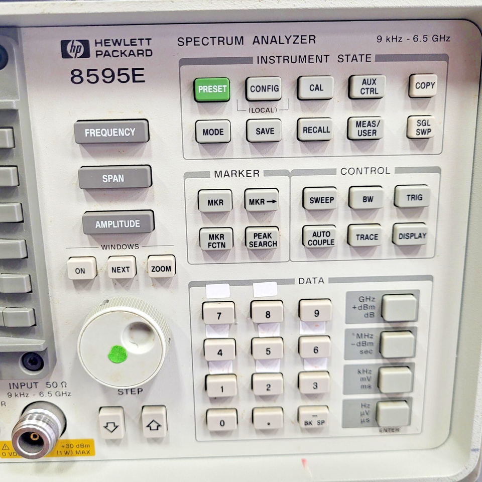 *TESTED* HP 8595E Spectrum Analyzer, 9 kHz - 6.5 GHz | eBay