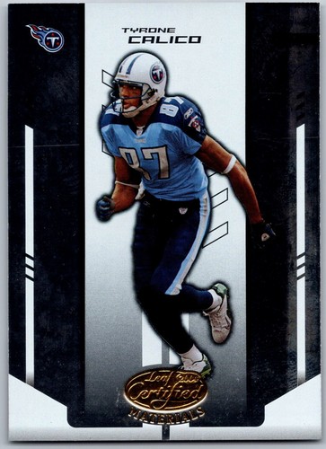 2004 Leaf Certified Materials 119 Tyrone Calico Tennessee Titans ...