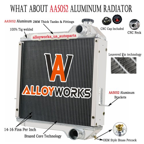 4 ROWS RADIATOR FOR CASE IH 584 585 586 570LXT 580L SUPER L M P85 590SL ...