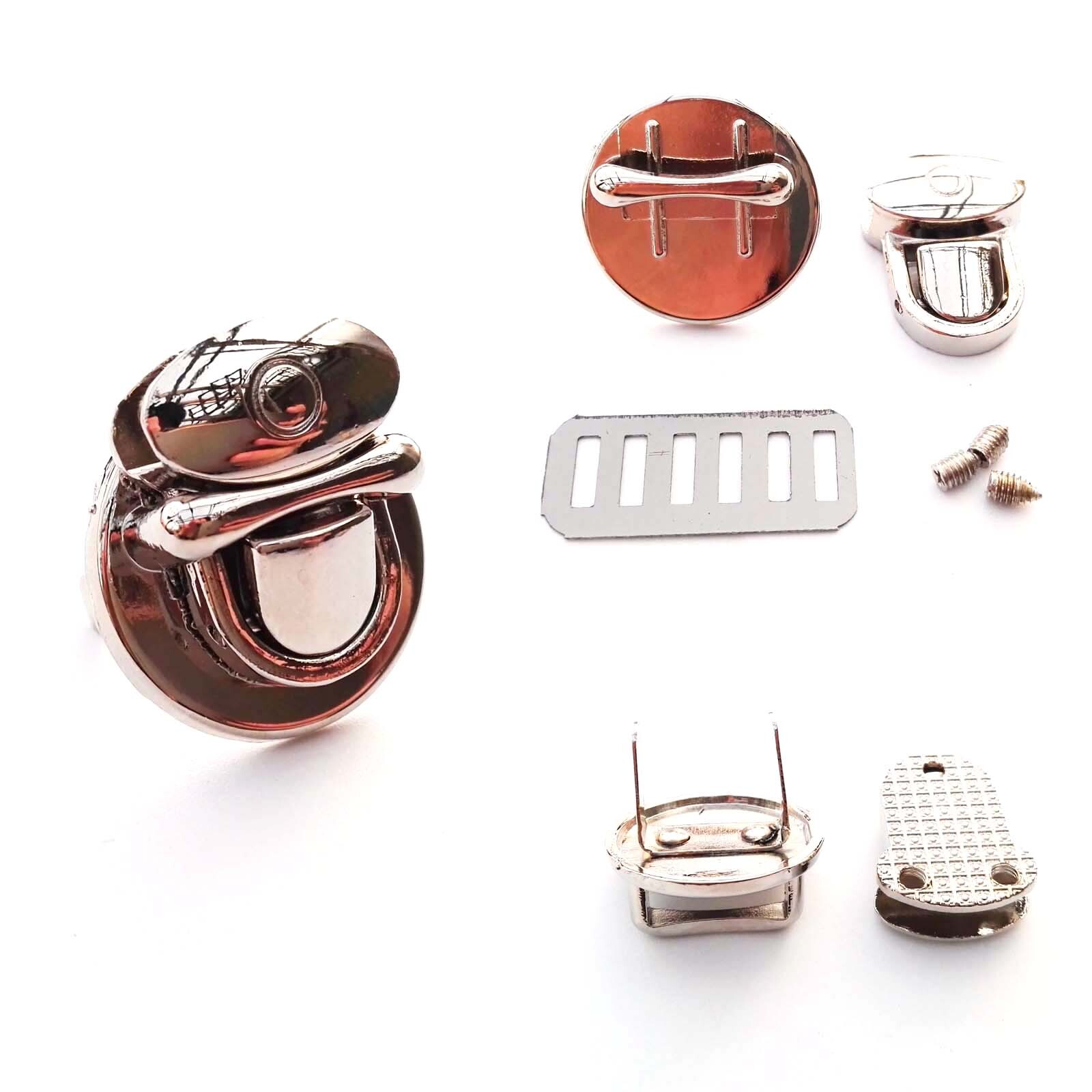 Leather Bag Case Handbag Purse Tuck Lock Closure Catch Clasp Buckle DIY ...