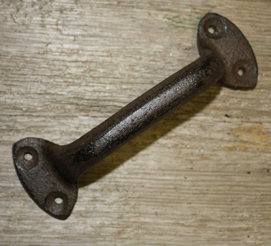 1 Cast Iron Antique Style RUSTIC Barn Handle, Gate Pull, Shed / Door ...
