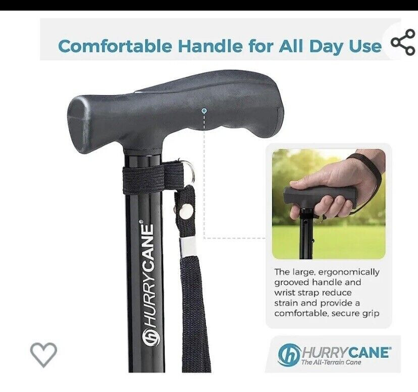 Original Model Classic HurryCane -Base Has 3 Feet- Strong Secure ...