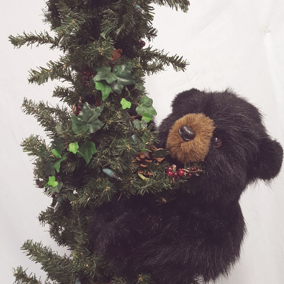 Black Bear in Lighted Holiday Christmas Tree 48” Tall Ditz Designs The ...