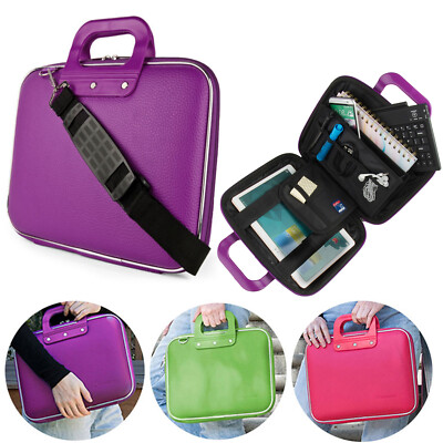 SumacLife Leather Tablet Shoulder Bag Briefcase For 10.5" Microsoft ...
