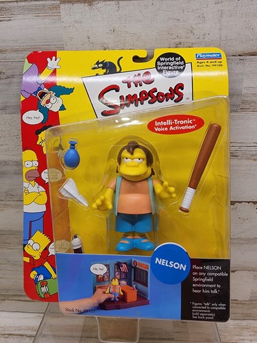 The Simpsons World Of Springfield Interactive Action Figure Nelson ...