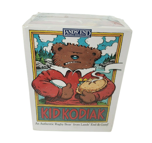 VINTAGE 1996 GUND LAND'S END KID KODIAK RUGBY TEDDY BEAR NEW IN SEALED BOX | eBay