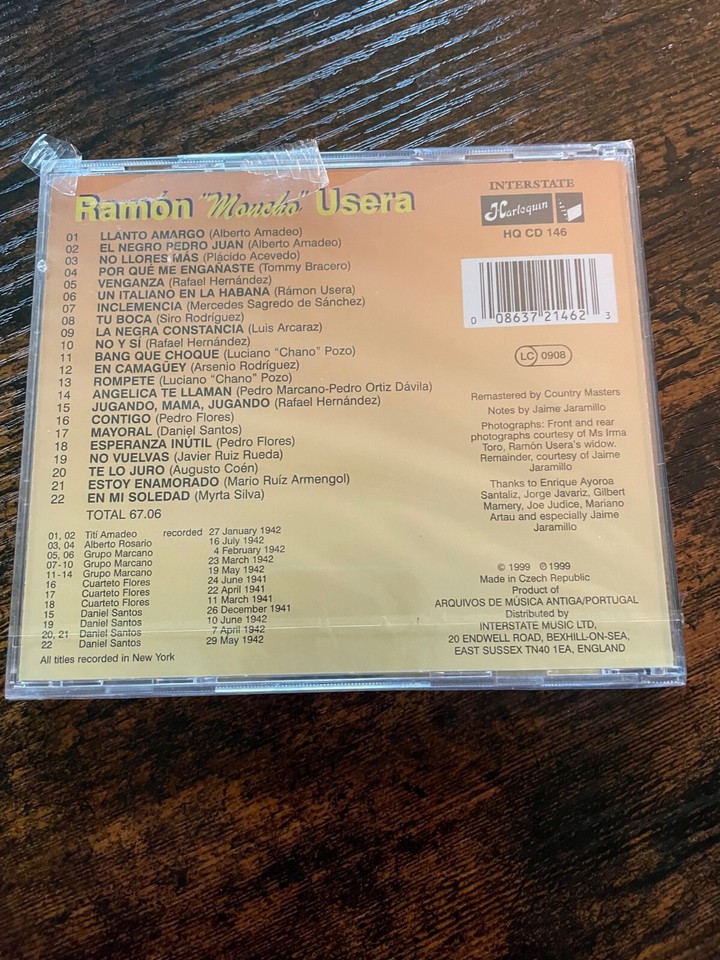 RAMON USERA - Ramon 'moncho' Usera: 1941-1942 - CD - NEW SEALED 8637214623| eBay