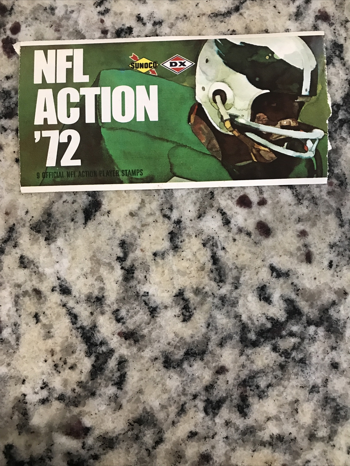 1972 Sunoco NFL ACTION STAMPS HOF LEN DAWSON CHIEFS OPENED PACK VINTAGE ...