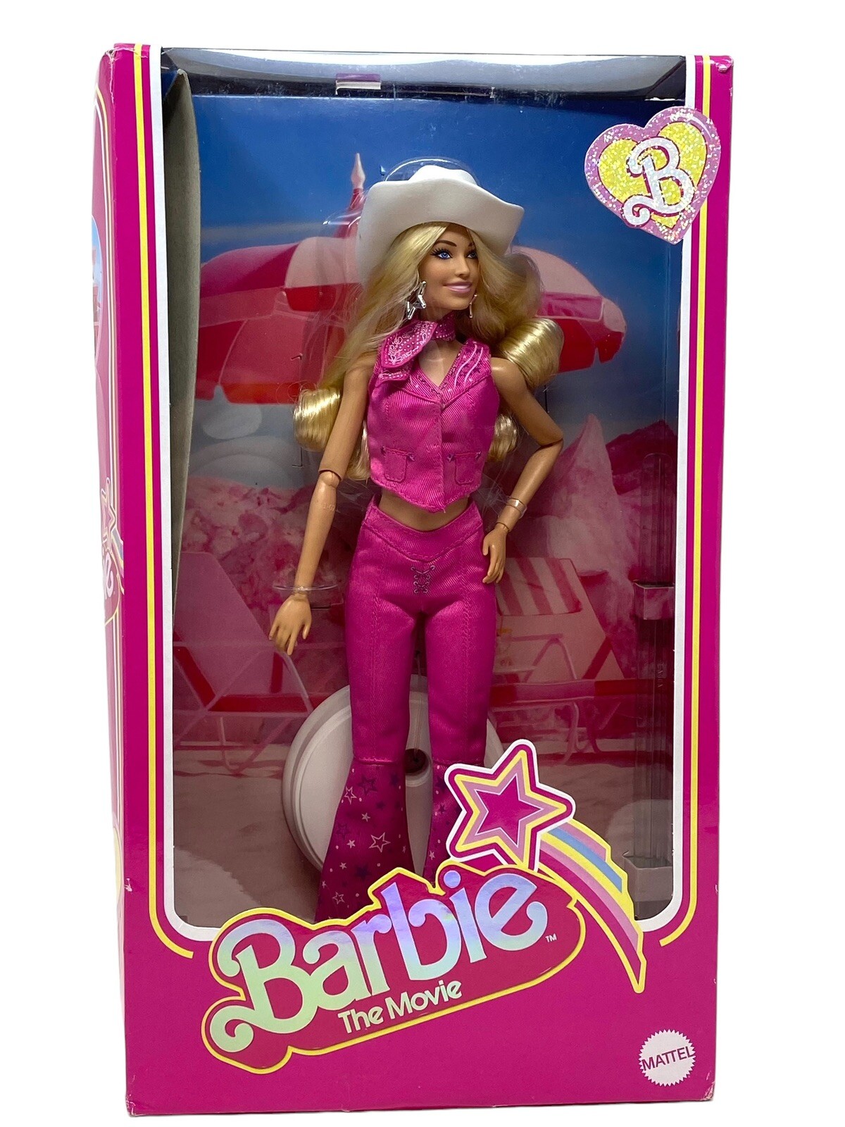 Mattel Barbie the Movie Margot Robbie Barbie In Pink Western Outfit ...