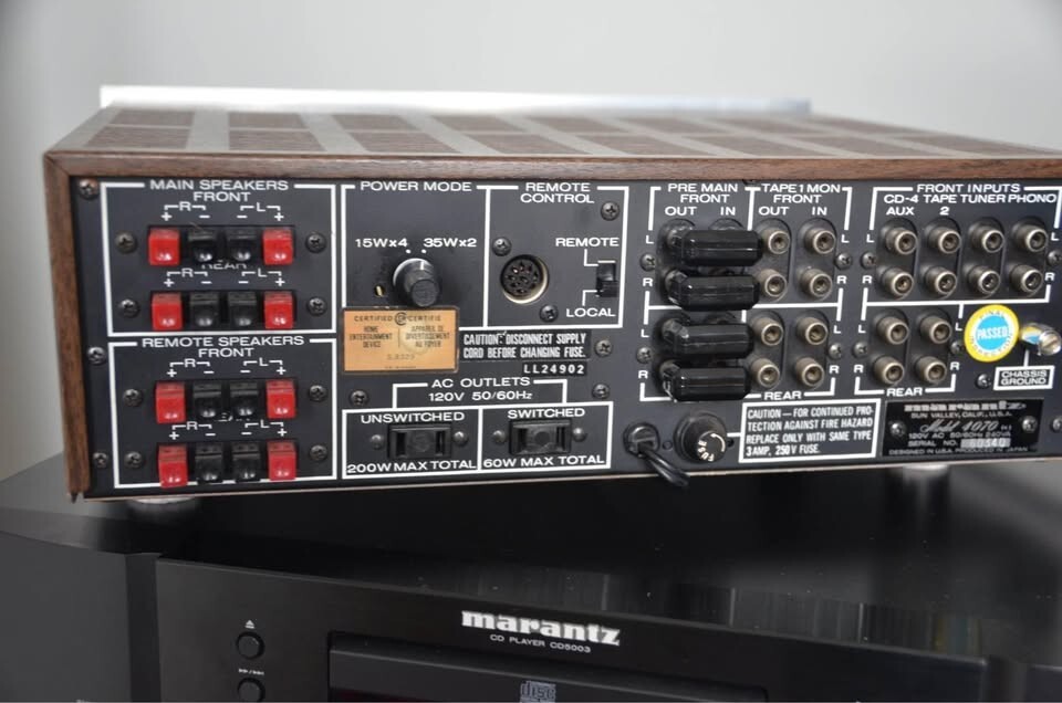 Vintage Marantz 4070 Console Amplifier - Stereo 2 - Quadradial 4 ...