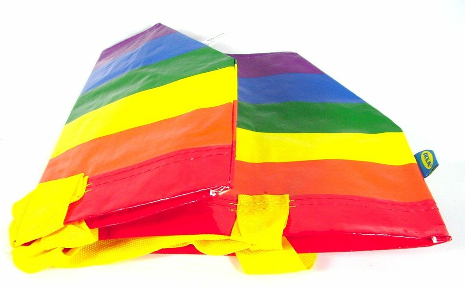 Ikea Storstomma Rainbow Bag SMALL Shopping Storage | eBay