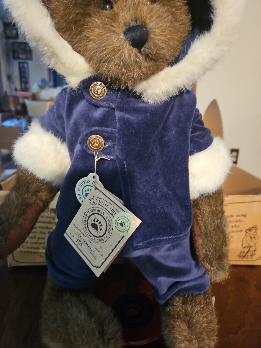 Boyds Bears Bear Alex Berriman 16" Limited Edition Box Tags 20th ...