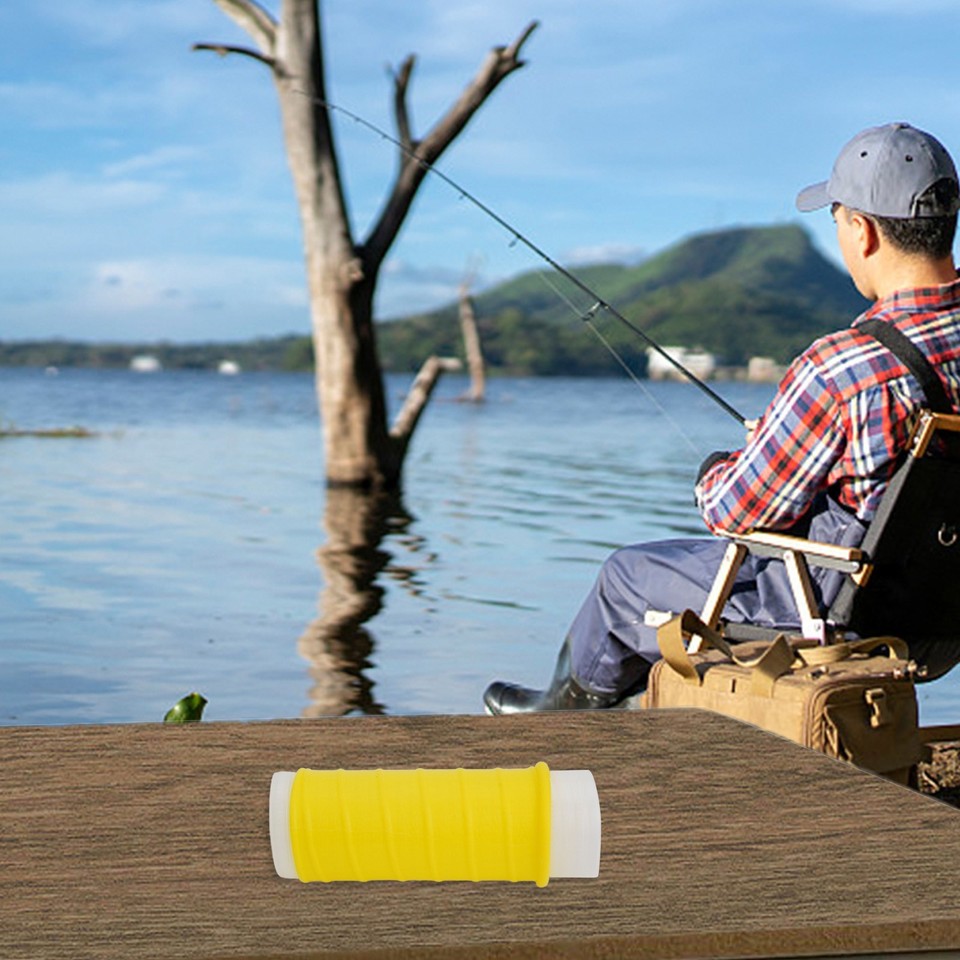 Practical Silicone Grip Fishing Rod Wrap Memory Keel Easy Installation ...