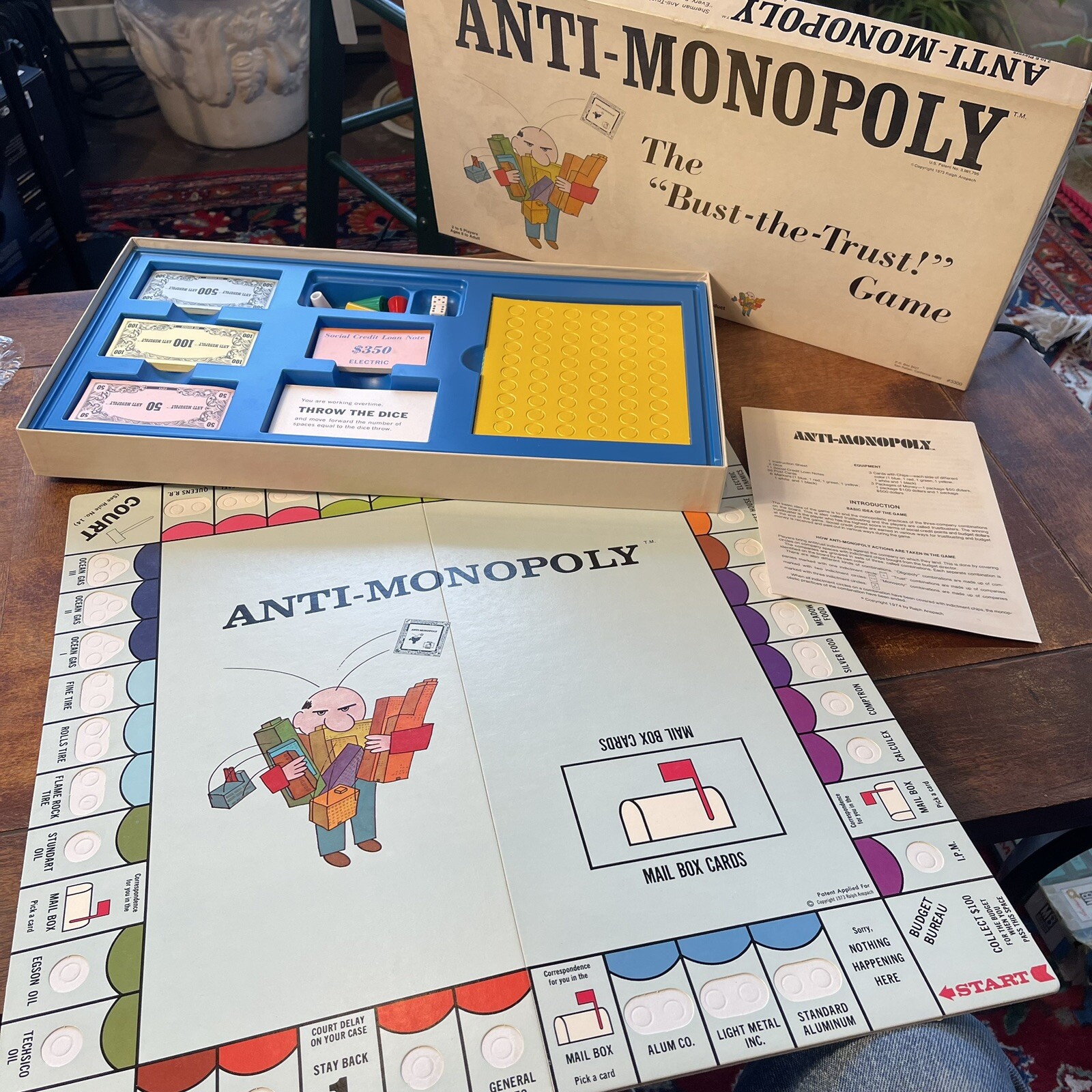 Vintage Anti Monopoly Bust the Trust Board Game Ralph Anspach 1973 ...