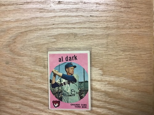 1959 Topps Baseball Al Dark Chicago Cubs Card #502 | eBay
