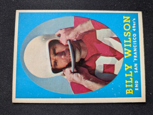 1958 Topps Football Card # 95 Billy Wilson - San Francisco 49ers (EX ...