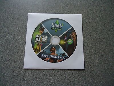 Sims 3: Supernatural (Windows/Mac, 2012) Expansion Disc & Code in Paper ...