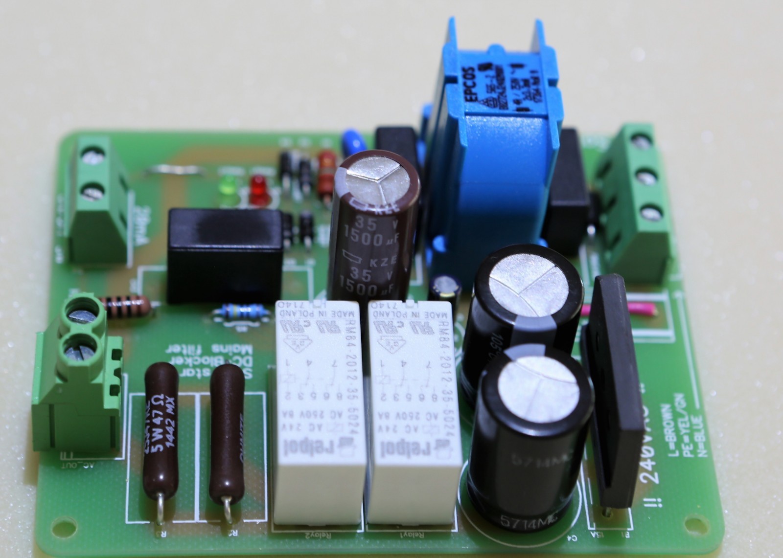 DC BLOCKER + EMF FILTER+SOFT STARTER ASSEMBLED PCB | eBay UK