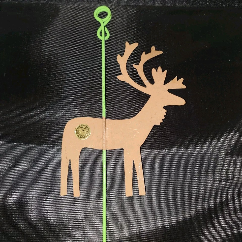 1 Deer Garden Stake Marker Green, Brown & White Deer No Packageing New ...