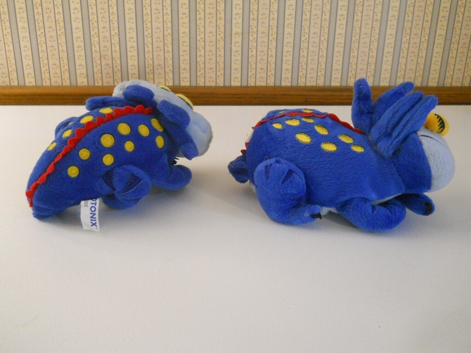 Protonix Advertising plush stuffed toy boy & girl bugs blue yellow ...