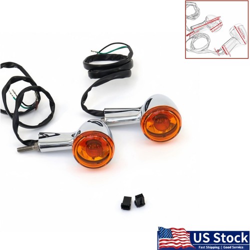 Rear Turn Signal Indicator Lights Chrome For Harley XL883 XL1200 ...