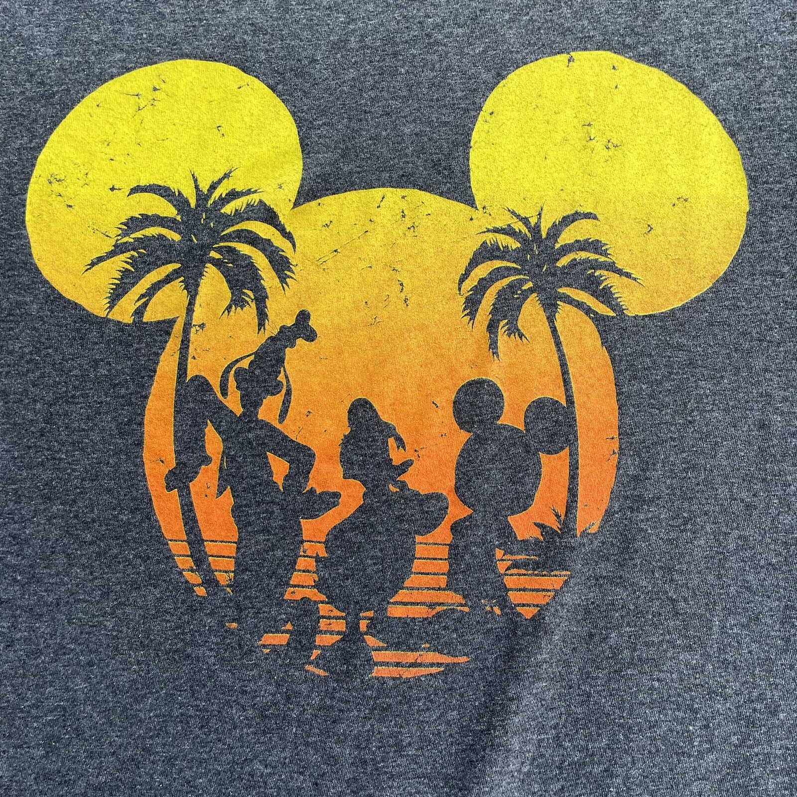 Disney Mickey Mouse Goofy Daffy Duck Sunset Palm Tree… - Gem