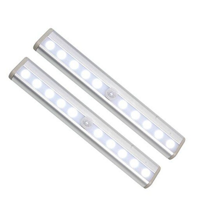 10 LED Closet Light USB Night Kitchen Rechargeable Motion Sensor Bar ...