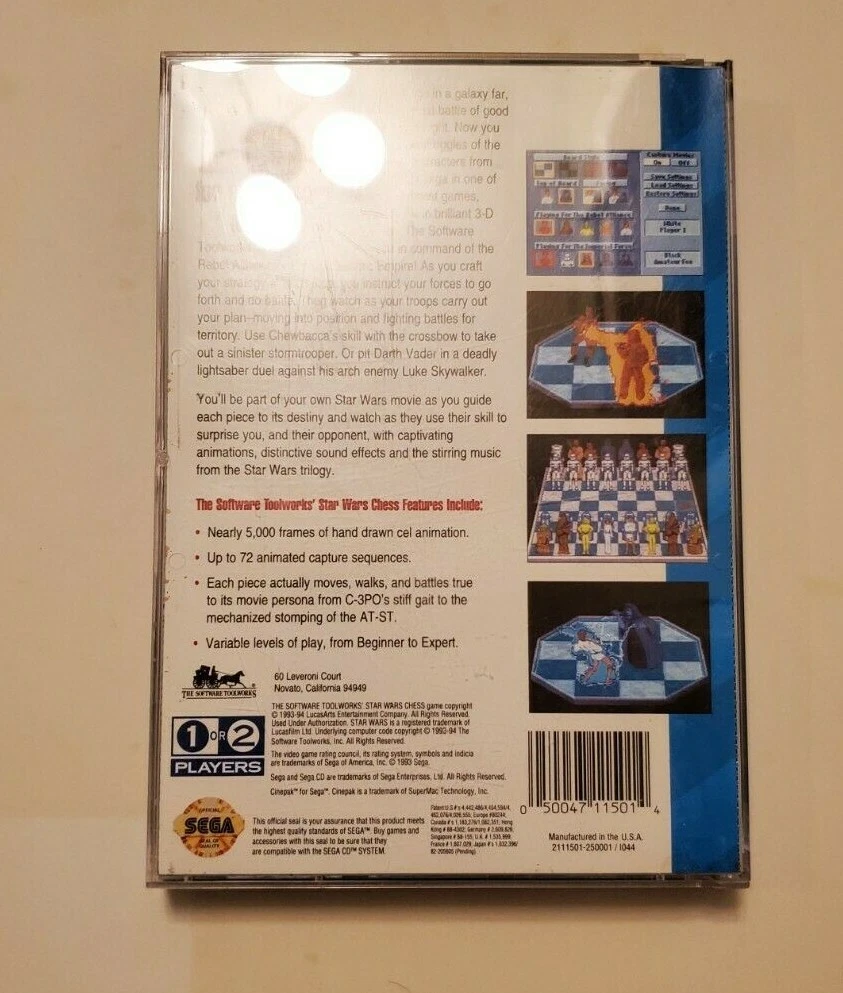 purchase cheap 14k The Software Toolworks Star Wars Chess Sega CD CIB ...