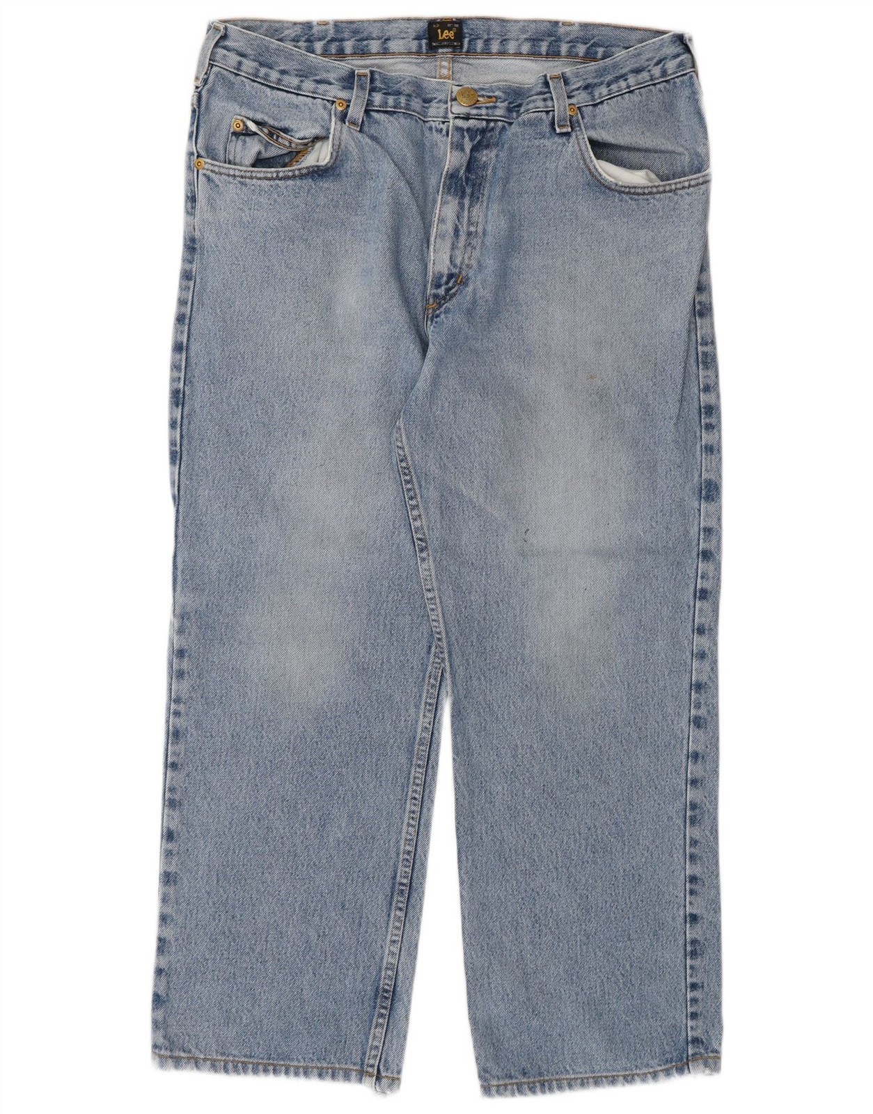 LEE Mens Brooklyn Comfort Straight Jeans W36 L30 Blue Cotton AA02 | eBay UK