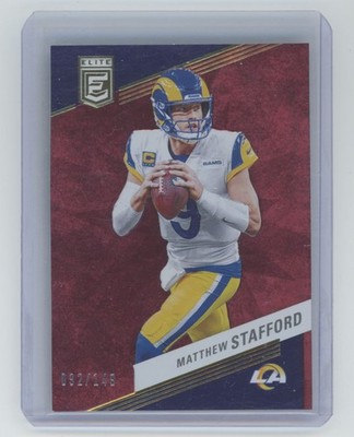 2023 Donruss Elite Maroon Matthew Stafford 092/149 Los Angeles Rams #72 ...