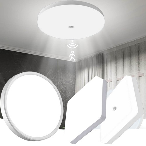 LED Ceiling Light PIR Motion Sensor Light Bathroom Kitchen Living Room ...
