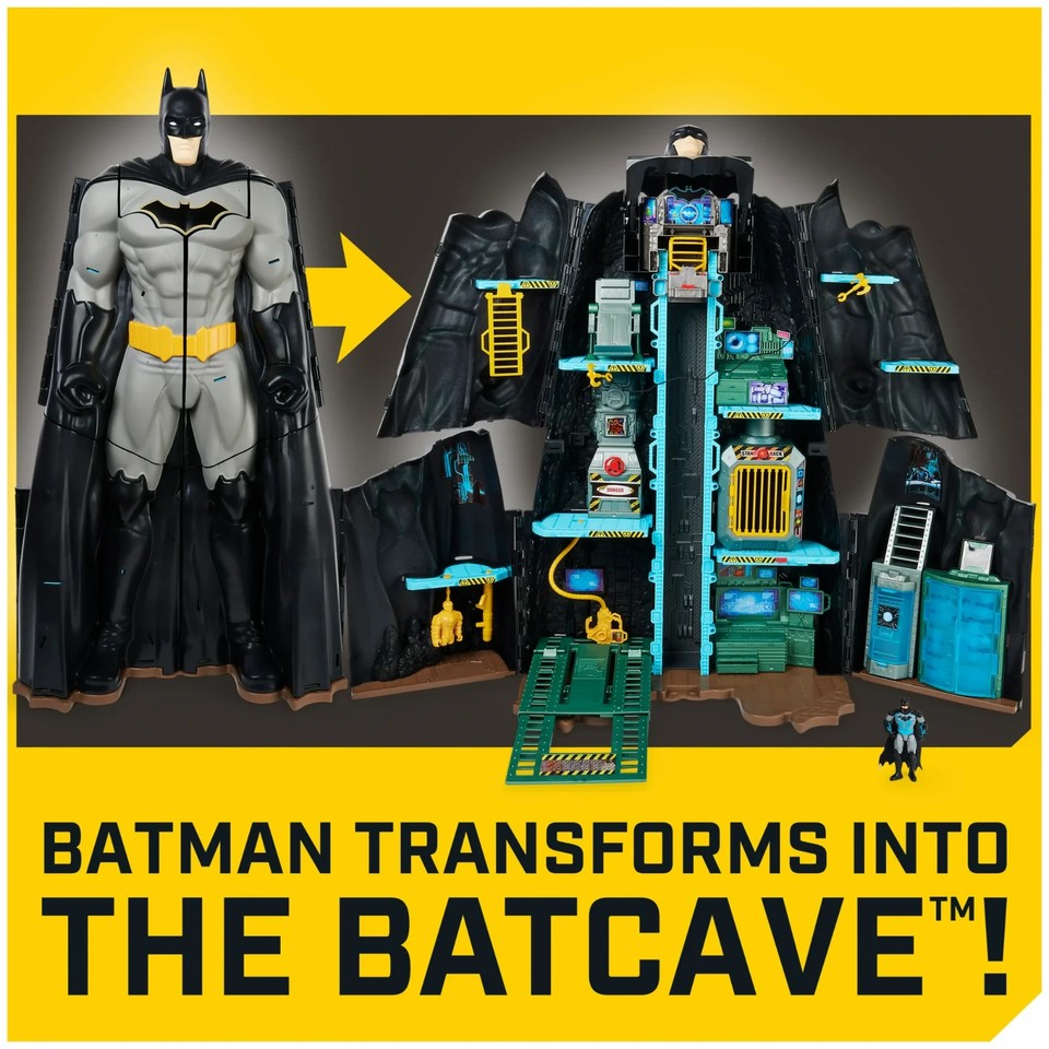 DC Comics Spin Master 4" Batman Bat-Tech Batcave Giant Playset | eBay