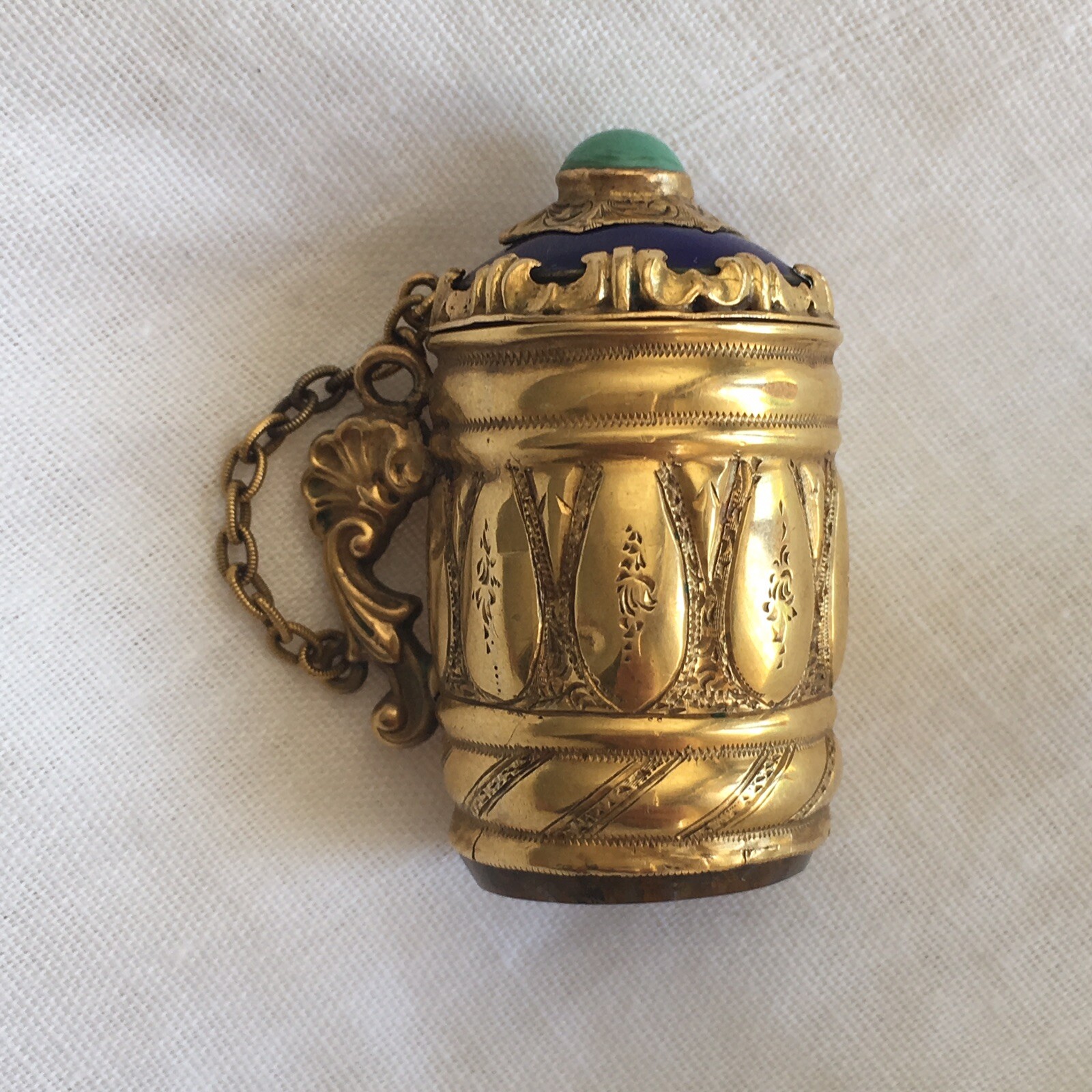 Antique Tankard Charm 14K Gold Circa 1850s American, Moss Agate Museum ...