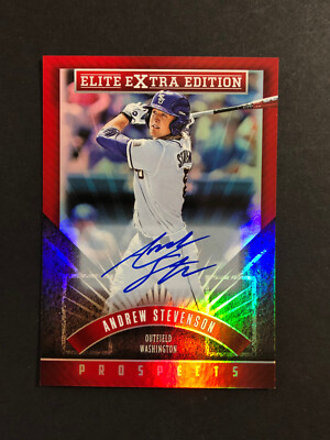 Andrew Stevenson Signed 2015 Panini Elite Extra Edition Baseball Card ...