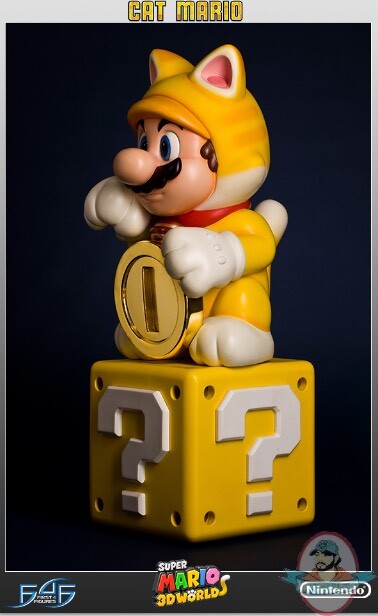 First4figures Super Mario 3D World Cat Mario Statue Regular Version ...