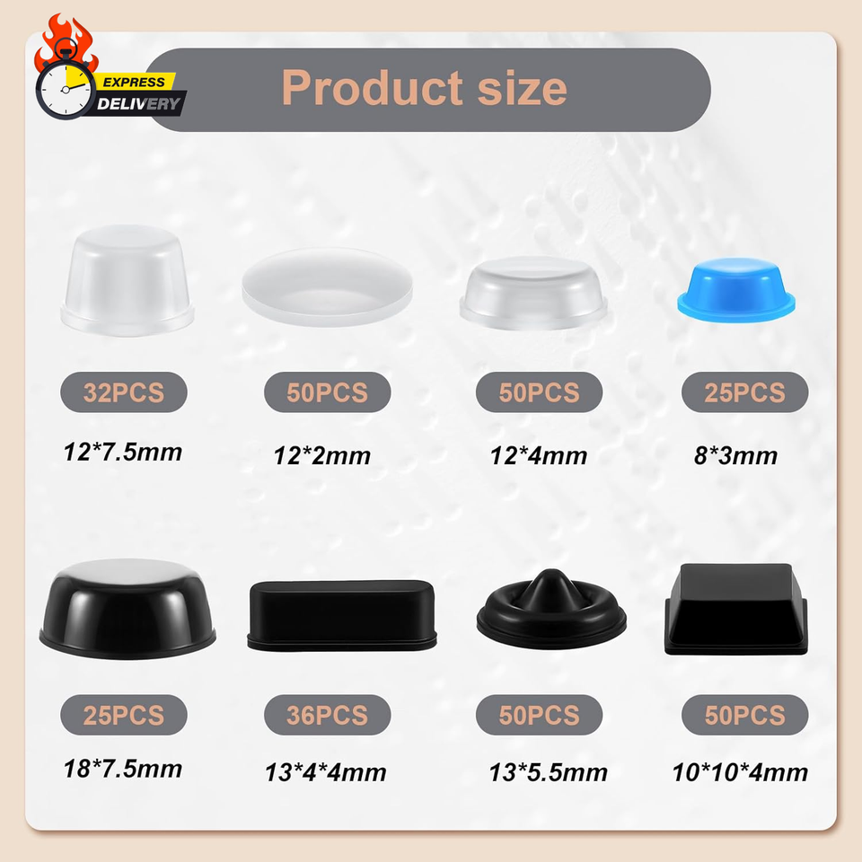 318 Pcs Mixed Bump Dots for Visually Impaired, Adhesive Dots Braille ...