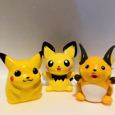 Pokémon Japan 1998 Pikachu Pichu Raichu 3“ Nintendo CGTSJ Bandai Coin ...