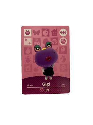 Animal Crossing Amiibo Card - Gigi - Series 1 - Authentic Nintendo | eBay