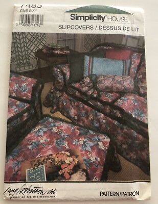 Vintage Simplicity House Pattern 1991 #7485 Slipcovers Uncut | eBay